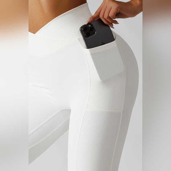 Basic Bae | Pants & Jumpsuits | Basic Bae Crossover Waist Active ...